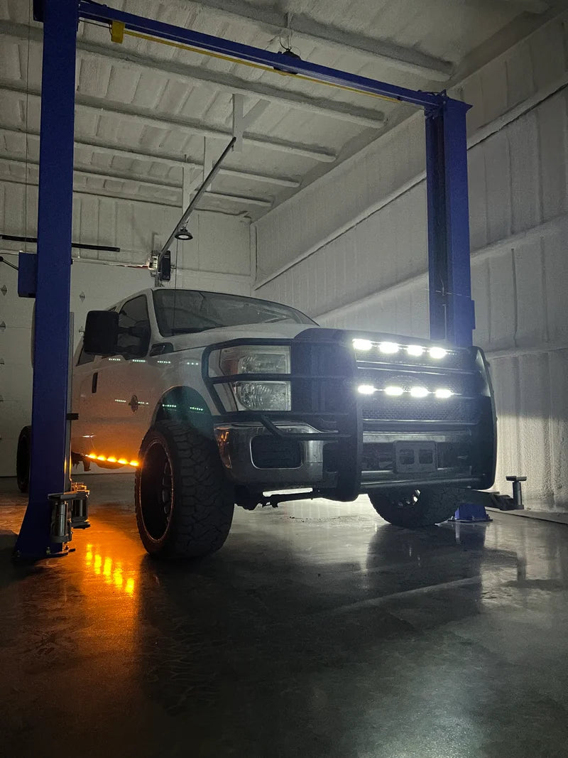 LED WHITE/AMBER SAFETY STROBE STRIPS – PRIME MOTOR CO