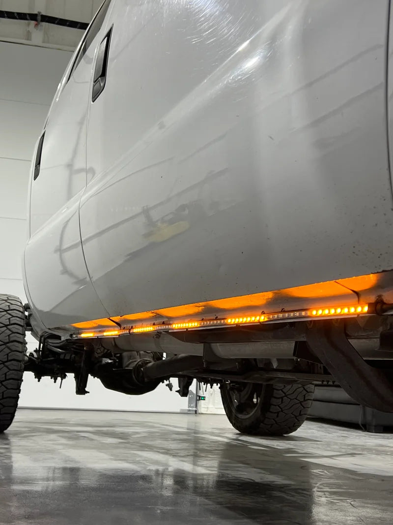 LED WHITE/AMBER SAFETY STROBE STRIPS – PRIME MOTOR CO